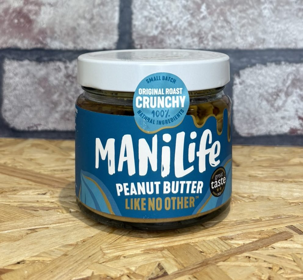 Manilife Original Roast Crunchy Peanut Butter – 275g – Eldwick Creamery